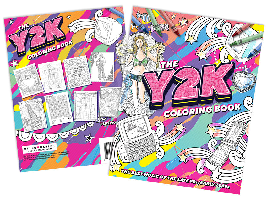 Y2K Best of Pop Coloring Book – Hello Harlot